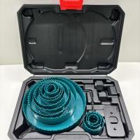 China OEM 16PC Carbon Steel Hole Saw Set 38mm 44mm 51mm Hole Saw For Steel Plate for sale