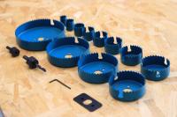 China 16PC Carbon Steel Hole Saw Set 25mm Carbide Hole Saw For Timber for sale