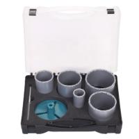 China OEM Tungsten Carbide Gritted Hole Saw 53mm 67mm Tct Holesaw Set for sale