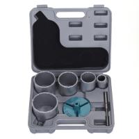 China 7PCs Tungsten Carbide Gritted Hole Saw 25mm Tungsten Hole Saw Kit for sale