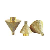 China Vacuum Brazed Diamond Chamfer Bit M14 M10 Diamond Beveling Chamfer Bits for sale