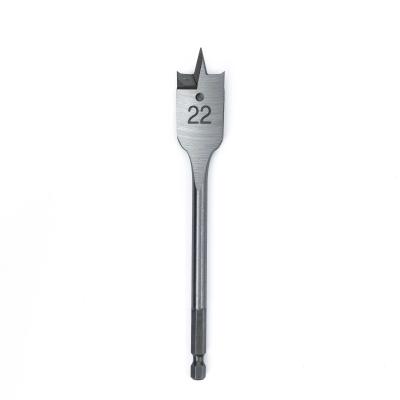 China Heated Treatment 22mm Flat Wood Drill Bit Fast Drilling 22mm Flat Bit for sale