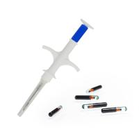 China ICAR Approved Pet ID Microchips 1.4x8mm Animal Microchips Anti Remove for sale