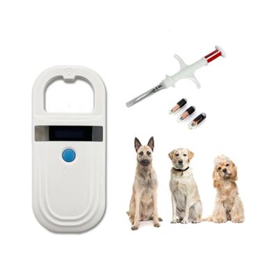 China 5V Dog RFID Chip Reader White Dog Chip Scanner With 13cm Reading Distance for sale