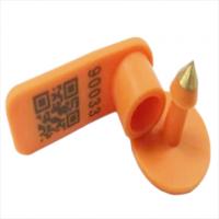 China Customizable Animal Ear Tag Orange Sheep Identification Tags With 50CM - 300CM Reading Distance for sale