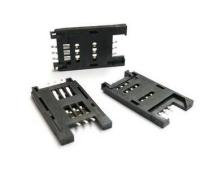 China 0.01g Black 6 Pin Sim Card Holder Sim Card Case For Versatile Compatibility for sale