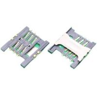 China 0.01g Black 6 Pin Sim Card Holder Sim Card Case For Versatile Compatibility for sale
