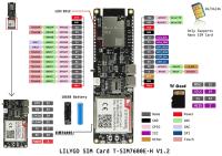 China LILYGO TTGO T-SIM7600 ESP32 4G LTE Cat4 Development Board with 150Mbps DL and 18650 Battery Holder for sale