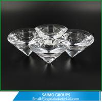 China Wholesale Glass Taper Candle Holders 18cm x 13.5cm for Wedding Decoration Clear Custom for sale