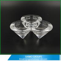 China Wholesale Glass Taper Candle Holders 18cm x 13.5cm for Wedding Decoration Clear Custom for sale