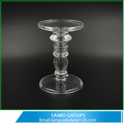 China SM-8083-0 Popular Customized Glass Candle Stick for sale