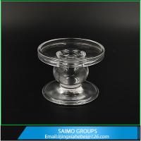 China Crystal Glass Candlestick Ball Shape Christmas Tableware 9cm Diameter 290g for sale