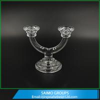 China 3 Holes Crystal Unity Candle Holder Tree Branch Shape 14.6cm Diameter 13.5cm Height for sale