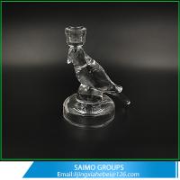 China SM-10285-0 Customized Long-stemmed Handmade Glass Candlestand Candel Holders for sale