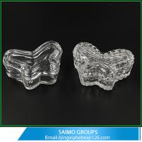 China SM-10983-0 Butterfly Shaped Mini Glass Jar Box - Custom Colors & 40-Day Production Time for sale