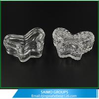 China SM-10983-0 Butterfly Shaped Mini Glass Jar Box - Custom Colors & 40-Day Production Time for sale