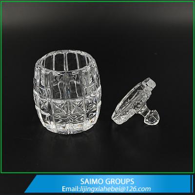 China SM-3139-0 Beehive Crystal Glass Honey Jar with Lid - 10.5cm Diameter, 340g Weight - Custom Colors Available for sale