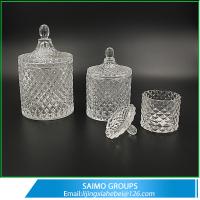 China SM-8850-0 Cylinder Crystal Glass Candle Jars - 40 Day Production, Custom Colors & OEM Options for sale