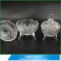 China SM-3161-0 Clear Crystal Glass Sugar Bowl with Lid - Decorative Candy Dish with 7-Day Samples & 40-Day Delivery for sale