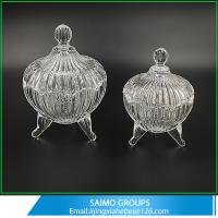 China SM-3161-0 Clear Crystal Glass Sugar Bowl with Lid - Decorative Candy Dish with 7-Day Samples & 40-Day Delivery for sale