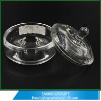 China SM-12325-0 Handmade Glass Round Sweet Jar 10cm Diameter 520g Weight Candy Buffet Display Container for sale