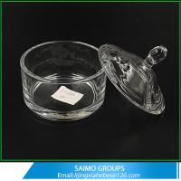 China SM-12326-0 Crystal Glass Sugar Bowl With Lid - Clear & Custom Colors - 40 Day Delivery for sale