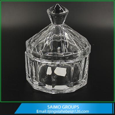 China Crystal Glass Soga Marrielle Small Canister 11.5cm x 13.5cm SM-6461-0 for sale