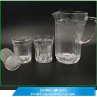 China Rimmed Clear Wine Glass Set SMG - Customizable Dimensions and Colors with 40-Day Delivery for sale