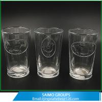 China New Animal Design Crystal Glass Tumbler 300ml Clear High Carved Drinking Glass Milk Cup for sale