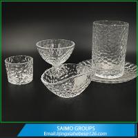 China Old Fashioned Glass Wine Tumbler 300ml Handmade Clear Glass Cup for Bar Home for sale