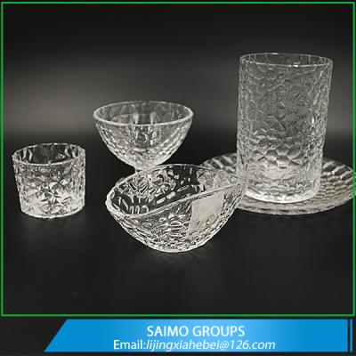 China Old Fashioned Glass Wine Tumbler 300ml Handmade Clear Glass Cup for Bar Home for sale