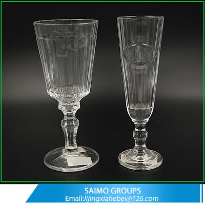 China Wholesale Handmade Clear Champagne Glass 230ml Wedding Use Customizable for sale