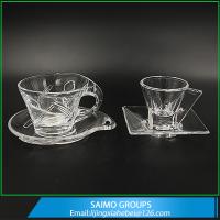 China Transparent Elegant Coffee Mug Glass Tea Mug Glass for sale