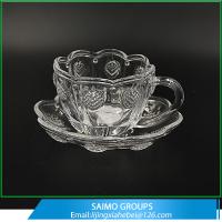 China Transparent Elegant Coffee Mug Glass Tea Mug Glass for sale