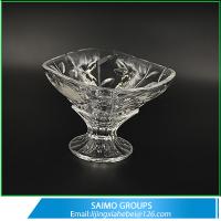 China Clear Glass Ice Cream Sundae Dishes 120ml Dessert Cup OEM Custom for sale