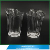 China Handmade Pressed Crystal Highball Glass Tumbler 350ml Food Safe Diamond Bling for sale