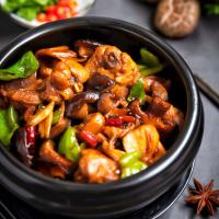 China Black Straw Dark Mushroom Soy Sauce Roasted Vegetables 500ml Oem for sale