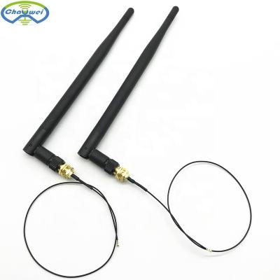 China 2500MHz 4dBi Omni Wifi Antenna IPEX MHF1 To RP SMA Female Wireless Antenna for sale