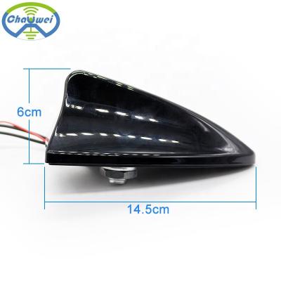 China Black Color SUV Car Aerial Antenna Shark Fin 28dbi 174MHz RHCP Polarization for sale