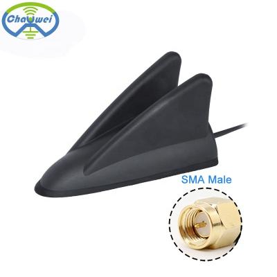 China Auto WIFI Car Aerial Antenna CV2X GPS 4G FM AM Shark Fin Shape 28dBi for sale