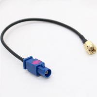 China 28cm RG174U RF Cable Assemblies FAKRA To SMA Male Head Male for sale