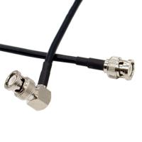 China Coaxial Transfer BNC Male To Male Cable Antenna Transfer 90 Degree 3GHz for sale