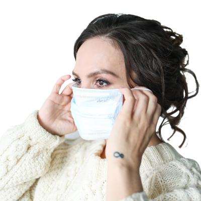 China White Color Disposable Face Mask Weight 2.9 - 3,2g Anti Foaming / Particulate for sale