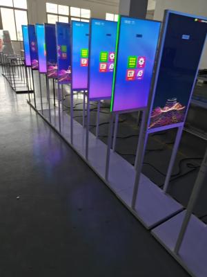China 32 Inch Dual Side Floor Stand Digital Signage Aluminum Alloy Frame for sale