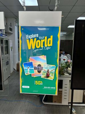 China Indoor High Brightness 55'' Ceiling Hanging LCD Digital Signage Display for Advertising for sale