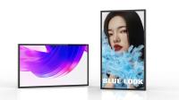 China 55'' High Brightness 700-3000 Nit Dual Sided LCD Advertising Screen Hanging Floor Standing Totem Kiosk Display for sale