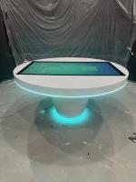 China 43 inch Black RGB Lighting LCD Touch Screen Table with Android WiFi IR/Capacitive Touch and 5mm Tempered Glass Cover for sale