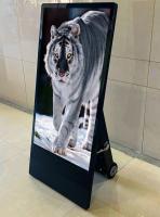 China 43 Inch Indoor FLoor Standing Billboard Digital Signage Advertising LCD Display Portable Poster Board for sale