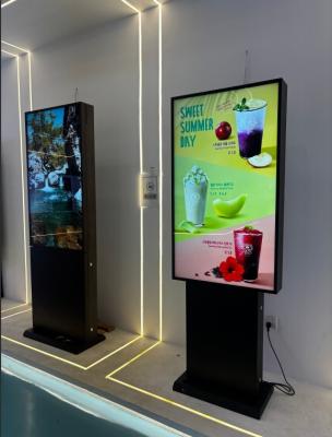 China 55inch 3000cd/m2 IP65 Ultra Slim Lightweight Aluminum Outdoor Digital Signage Display for sale