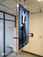 China 360 Rotating Display Lcd Digital Signage Double Sided Cable Wire Ceiling Hanging Type for sale